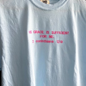 Embroidered Bible Verse T-shirt: Christian Comfort Colors Tee - Etsy