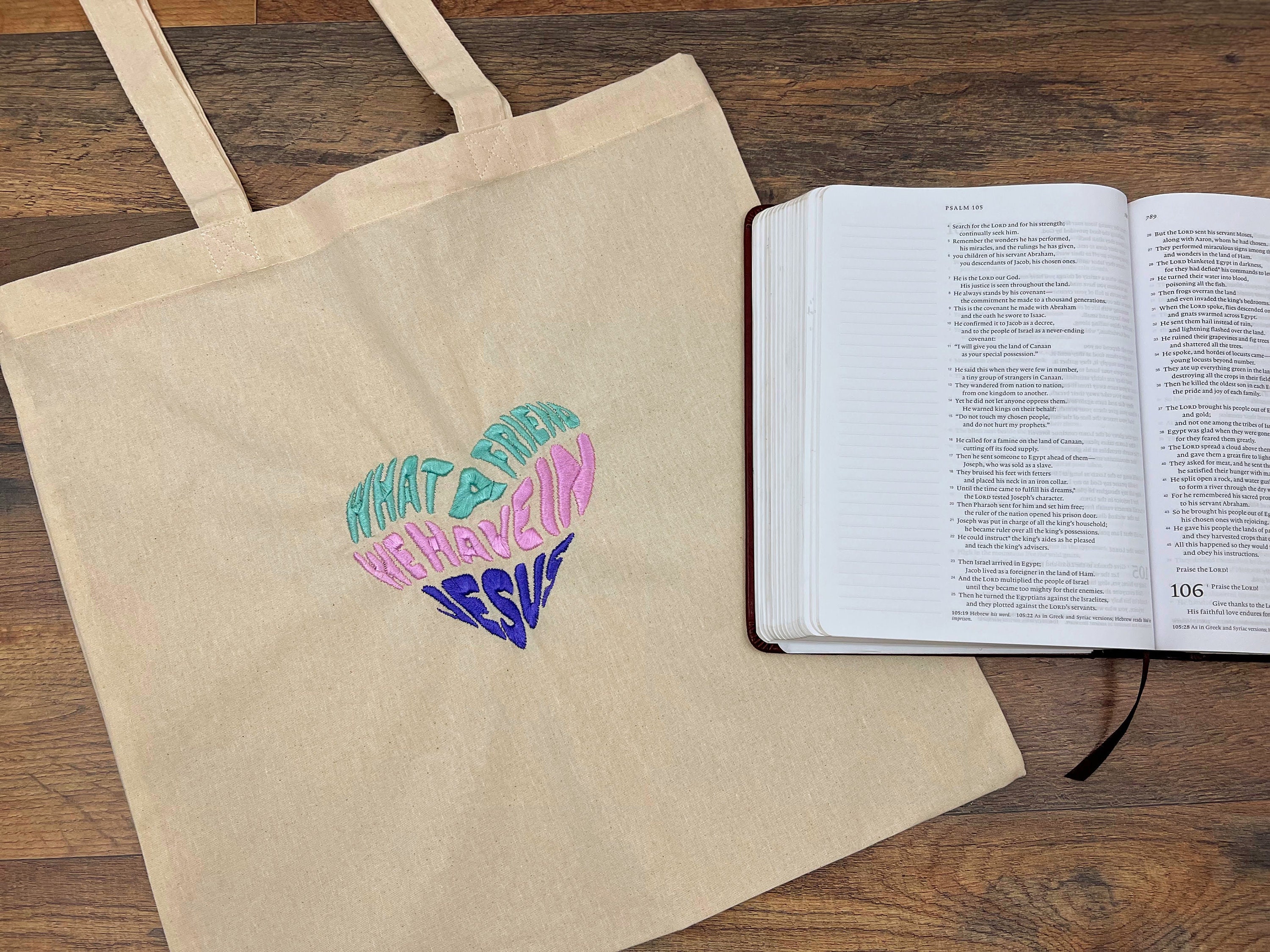 Christian Tote Bag, Bible Verse Bag, Christian Womens Gift, Christian ...