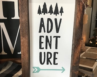 Adventure sign | Etsy