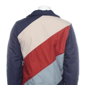 Nike Jacket Quilted Multicolor Jacket Retro Streetwear Coat Blue/beige ...