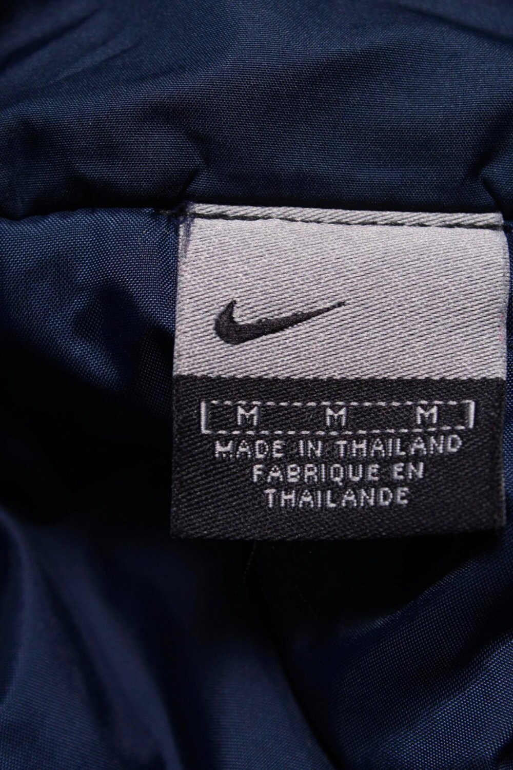 Nike Jacket Quilted Multicolor Jacket Retro Streetwear Coat Blue/beige ...