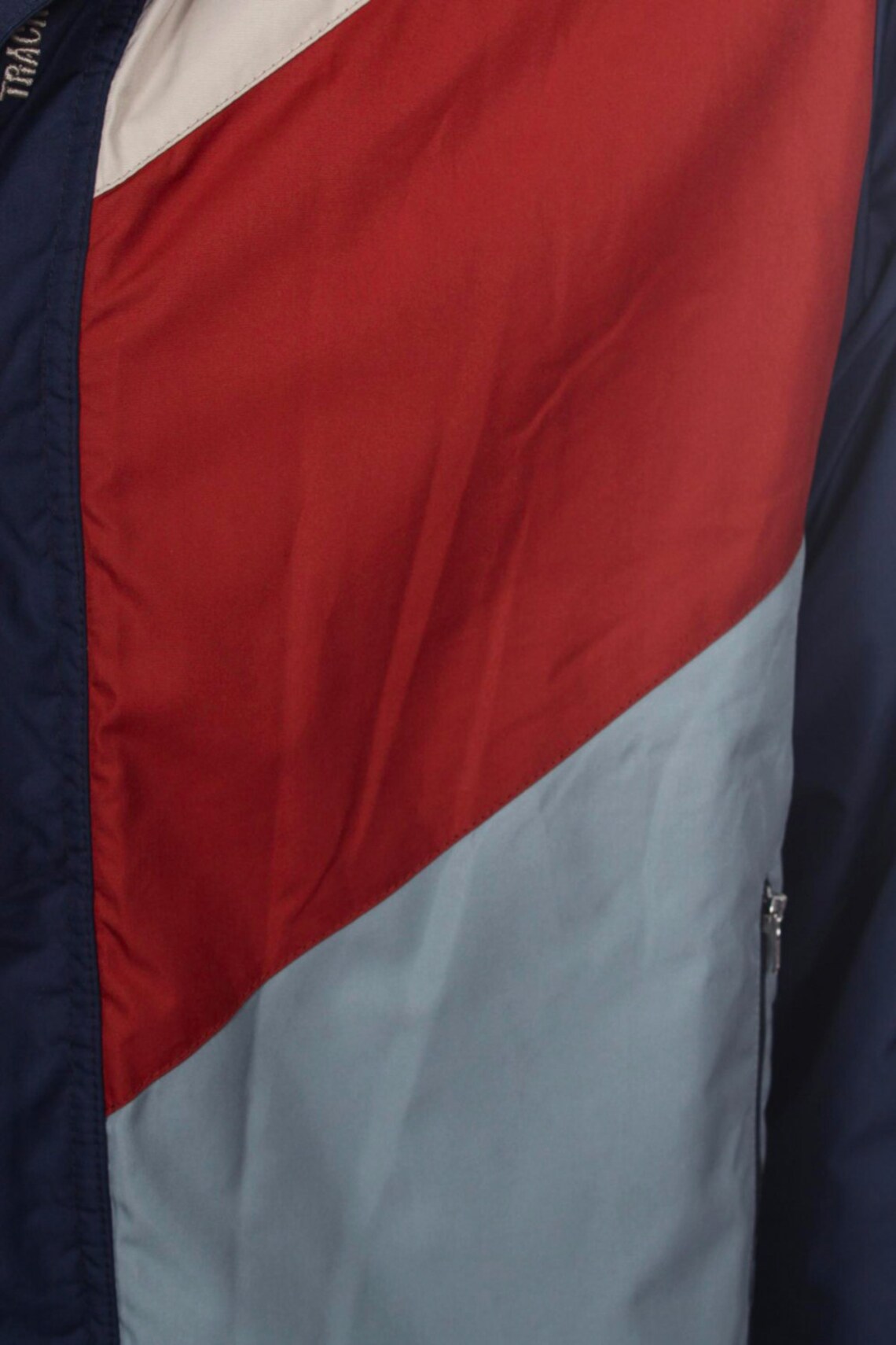 Nike Jacket Quilted Multicolor Jacket Retro Streetwear Coat Blue/beige ...