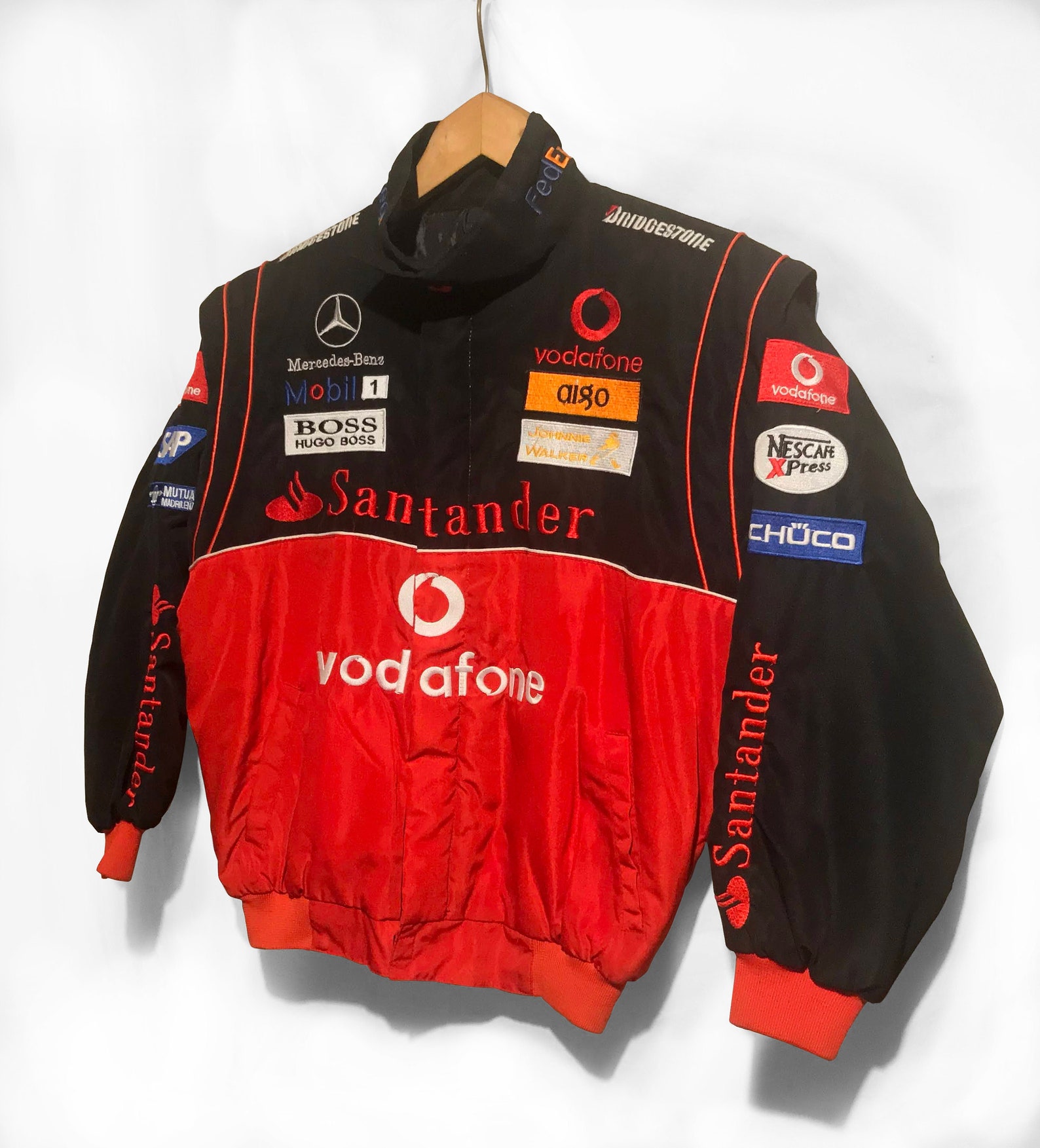 Mercedes Benz Mclaren Vodafone Santander Racing Jacket Mobil 1 XS ...