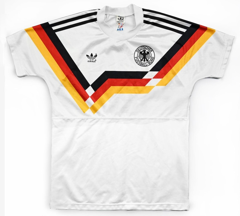 GERMANY DEUTSCHLAND 1990 Home Football Shirt Soccer Jersey Adidas Size ...