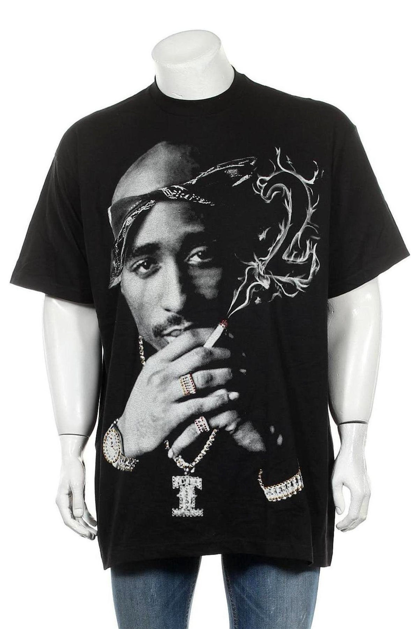 Vintage 90s Tupac Shakur 2pac Bling Big Face Hip Hop Rap T - Etsy