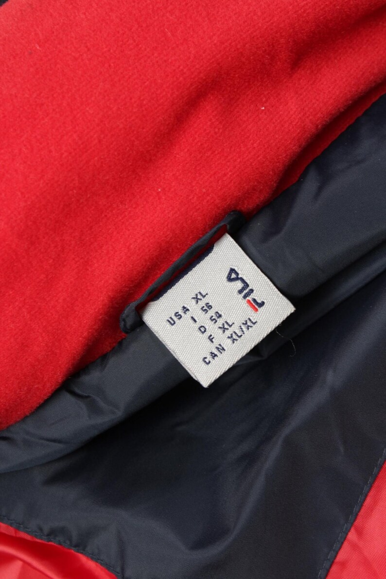 Fila Puffer Jacket Hip Hop Rap Style Navy Blue/red Size XL - Etsy