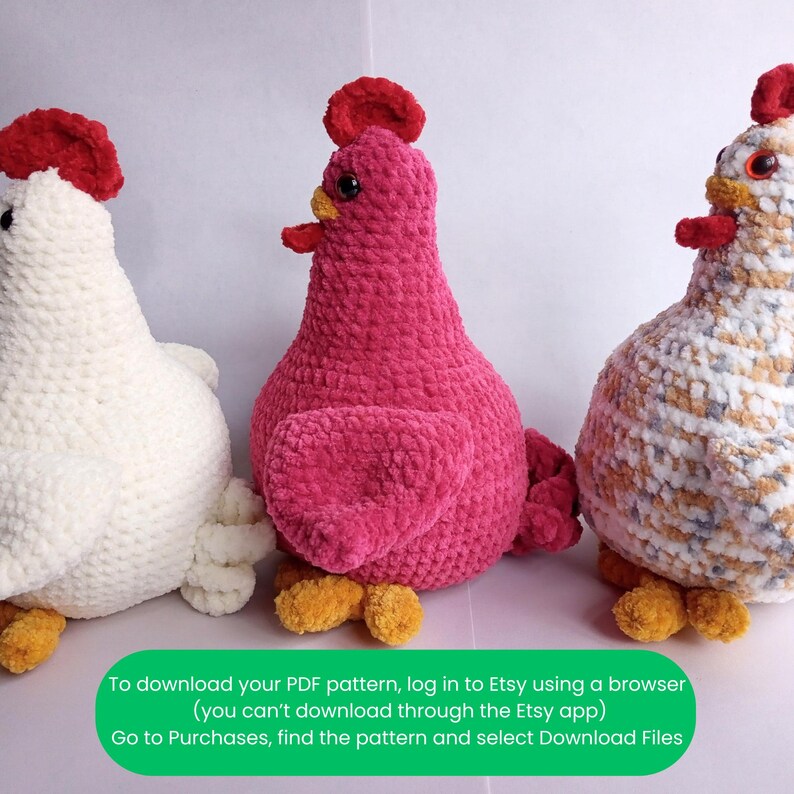 Cherry Chicken Crochet Pattern: Plush Amigurumi Tutorial (PDF) - Etsy
