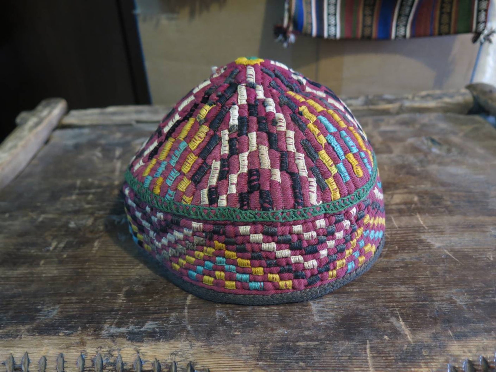 Antique Turkmen Hat & Skullcap Free Shipping - Etsy