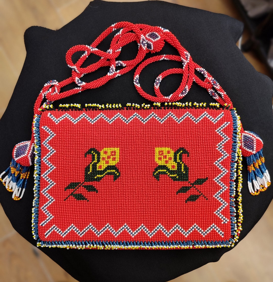 Anatolian Turkish Hand Beaded Shoulder Bag - Etsy