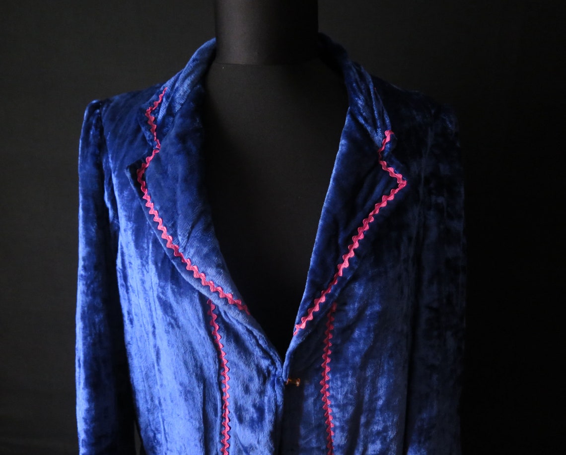 Vintage Turkish Anatolian Velvet Jacket Free Shipping - Etsy