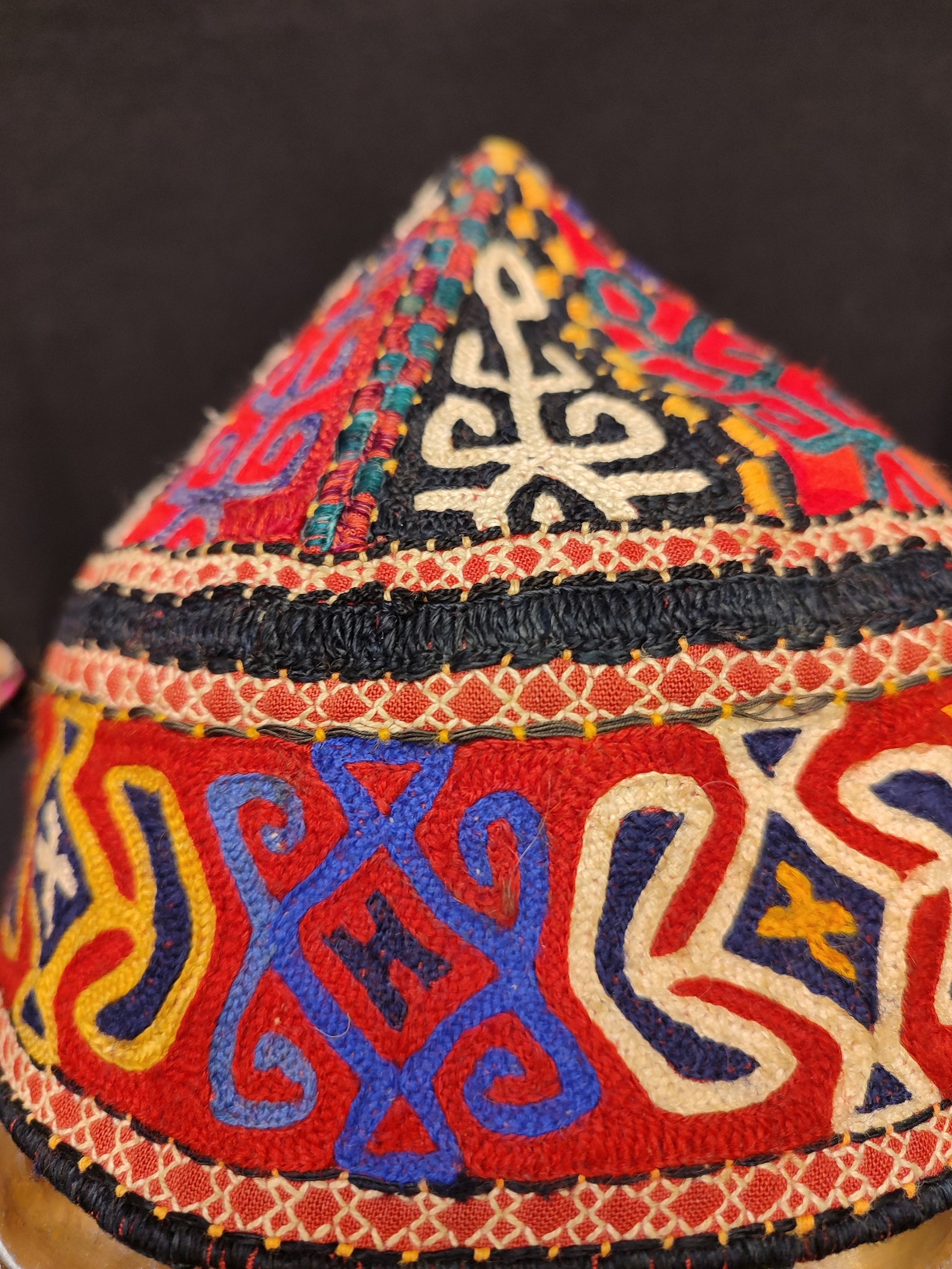 Antique Turkmen Silk and Cotton Hand Embroidered Hat & Skullcap - Etsy