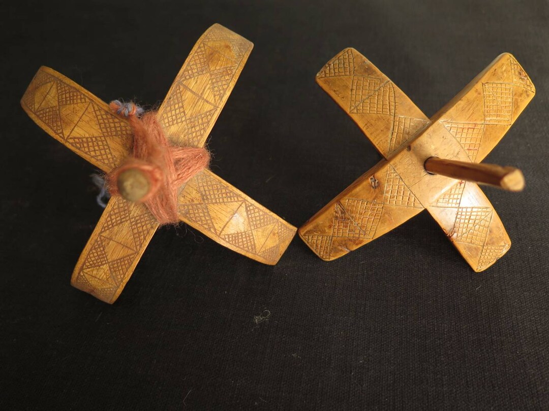 Antique Anatolian Wood Spindles - Etsy