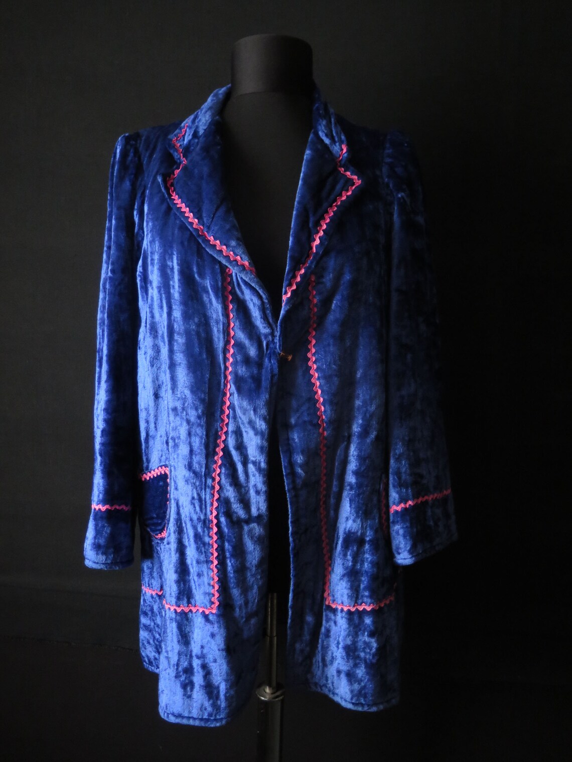 Vintage Turkish Anatolian Velvet Jacket Free Shipping - Etsy