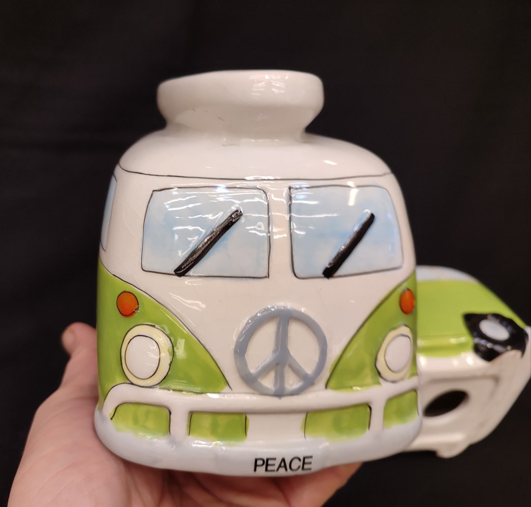 Vintage Handmade Ceramic Volkswagen Coin Box - Etsy