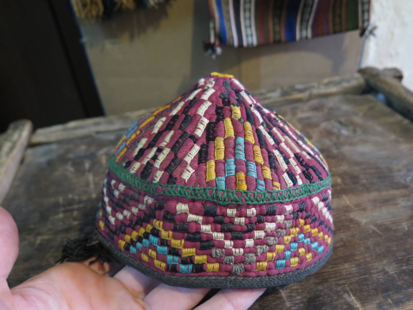 Antique Turkmen Hat & Skullcap Free Shipping - Etsy