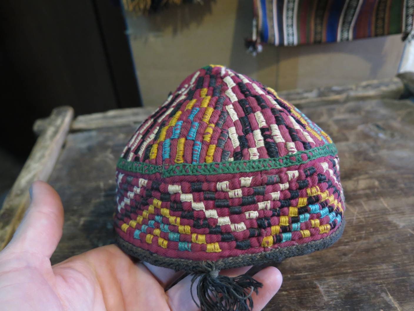 Antique Turkmen Hat & Skullcap Free Shipping - Etsy