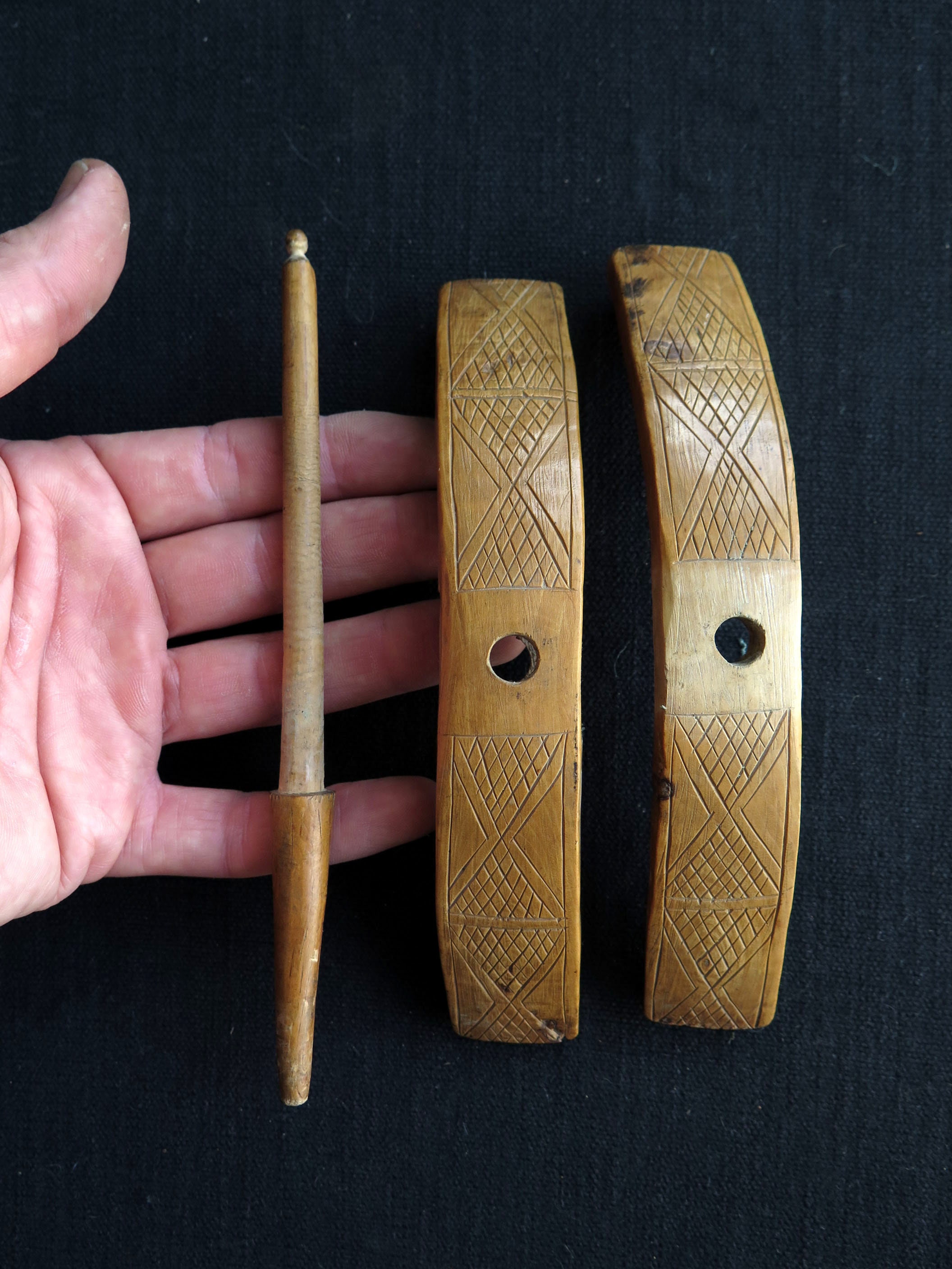 Anatolian Antique Wood Hand Carved Spindle - Etsy