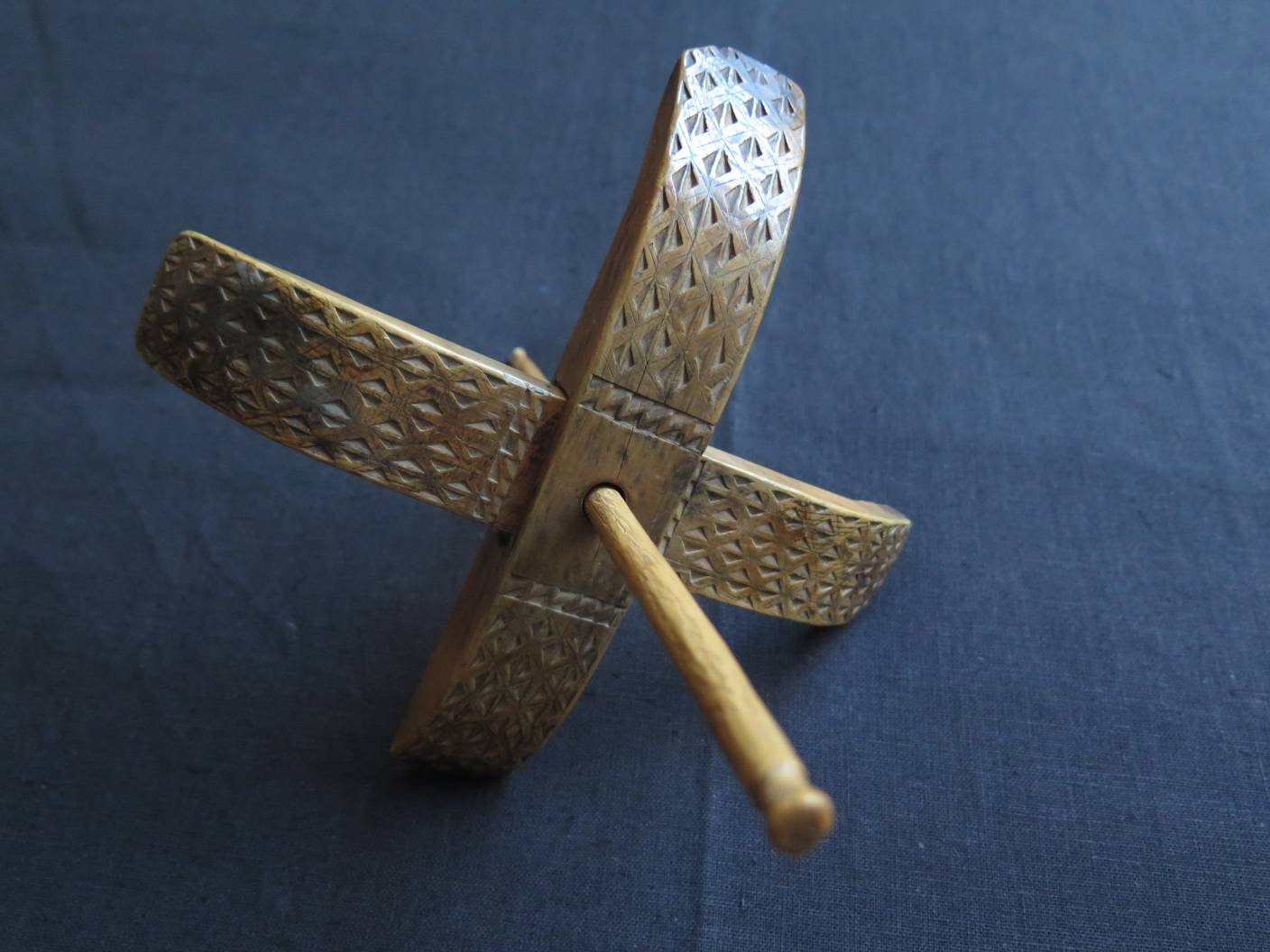 Anatolian Antique Wood Hand Carved Spindle - Etsy