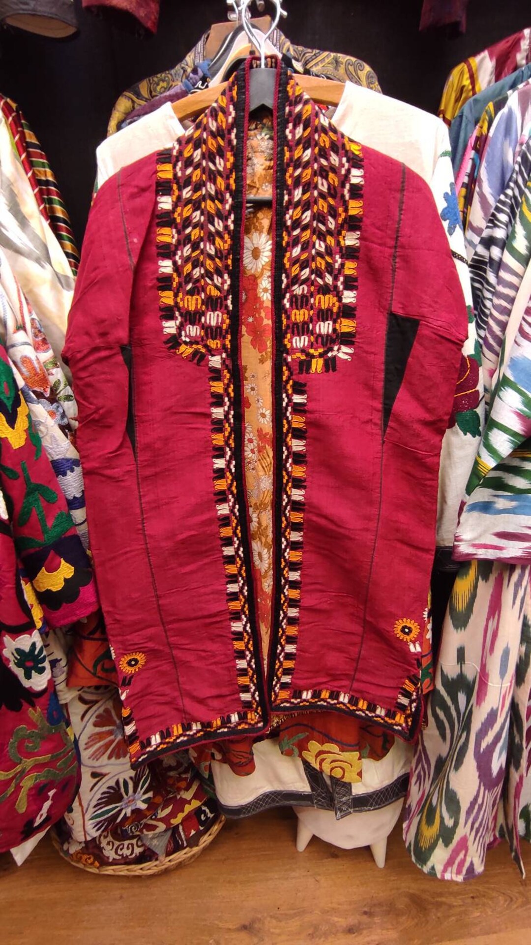 Turkmen Silk Embroidered Coat & Chapan, Turkmen Kaftan - Etsy