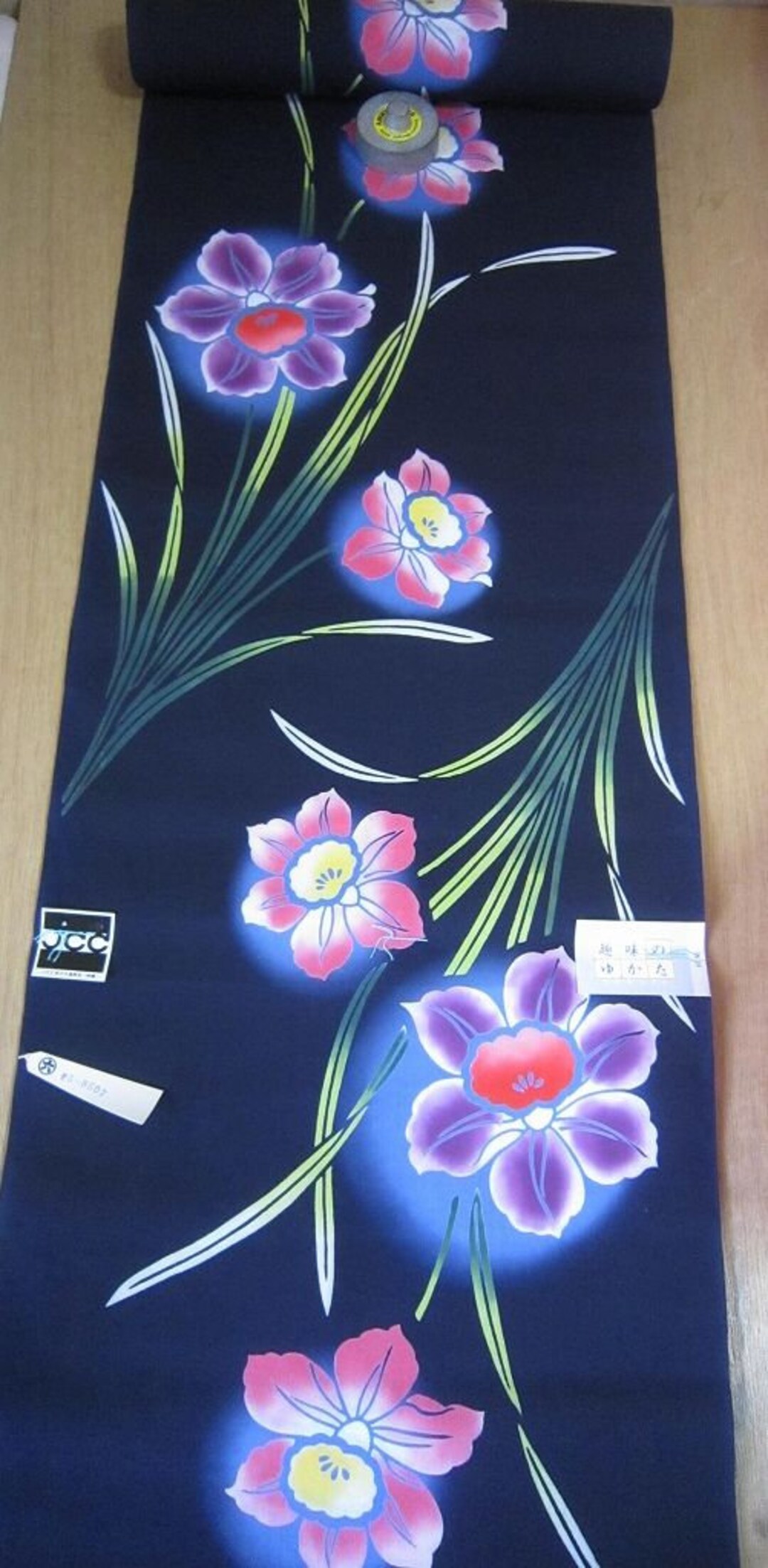 Roll Of Whole Bolt Vintage Yukata Cotton Fabric 38cm X 12m Etsy