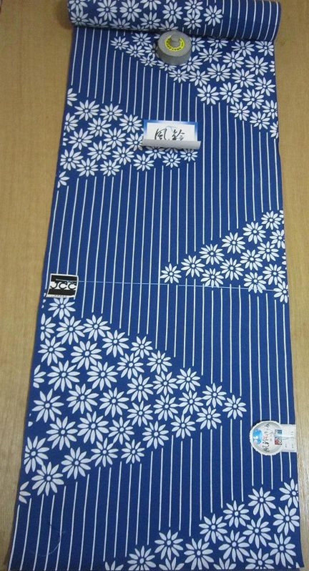 Roll Of Whole Bolt Vintage Yukata Cotton Fabric 36 5cm X 11 5m Made In