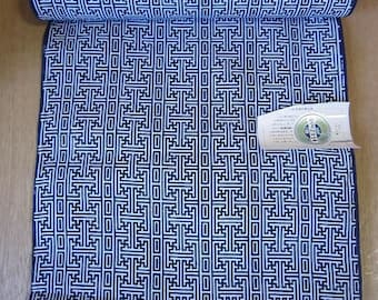 Roll of Indigo Sayagata Pattern Cotton Kimono Yukata Bolt | Etsy