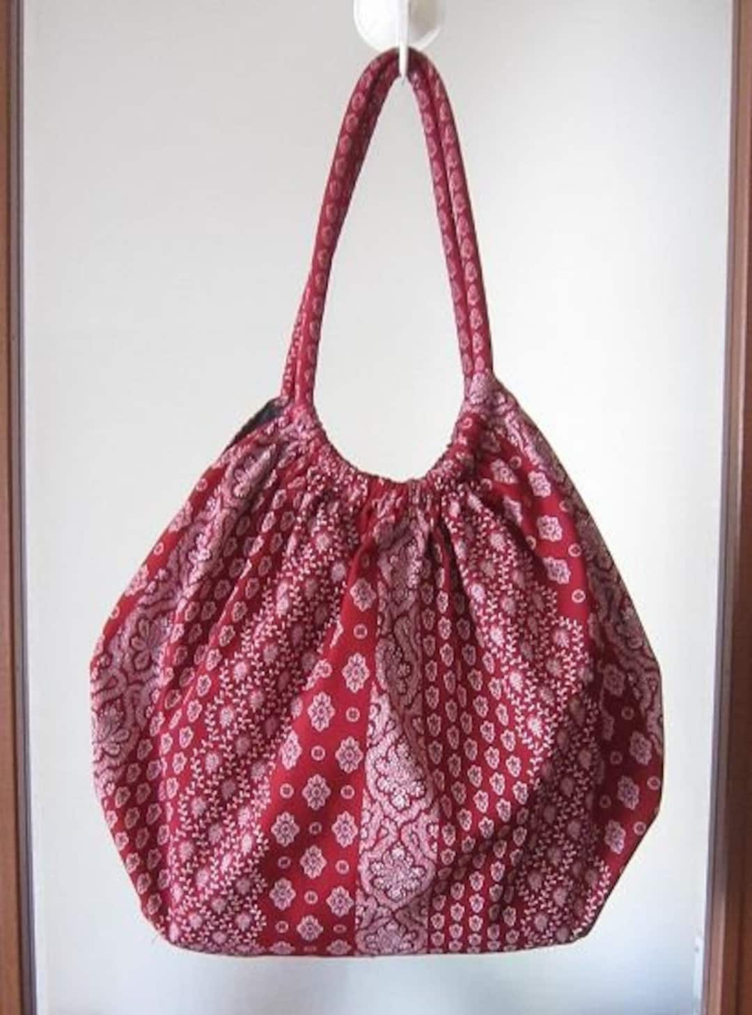 New!! Handmade Souleiado Fabric Round Shoulder Bag Cotton Canvas Made ...