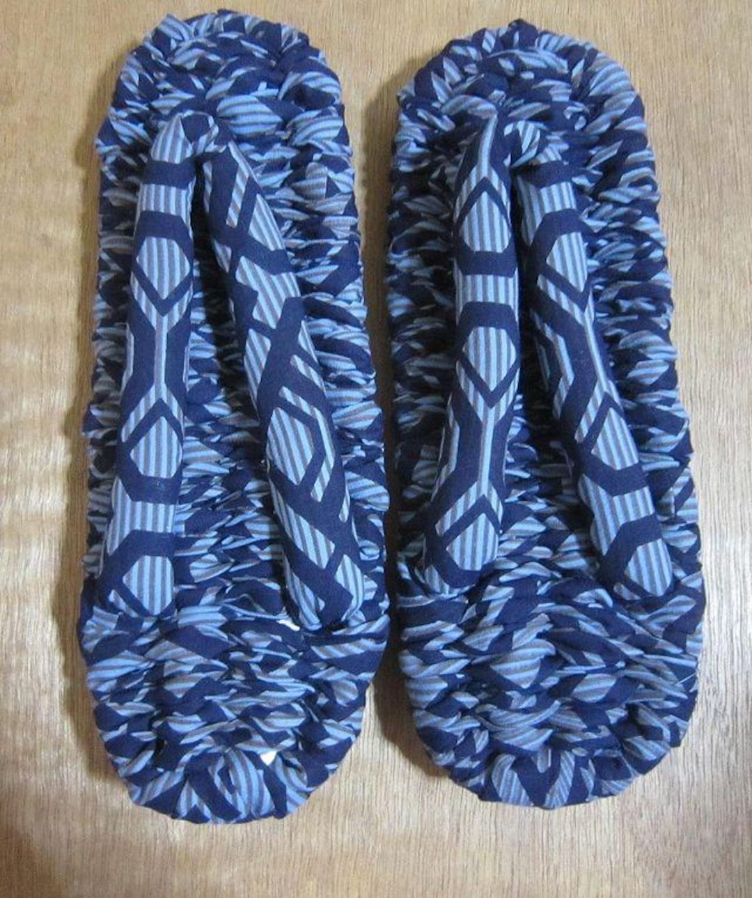New!! Handmade Zouri Room Shoes Slippers for Mens Japanese Nuno Zori ...