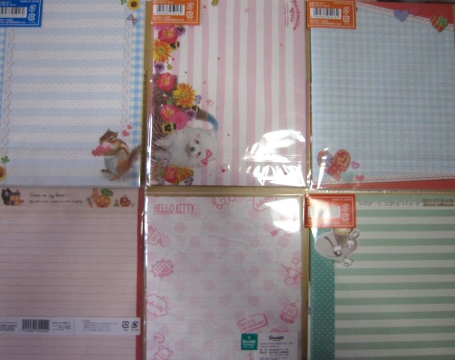 New Cute 6 Design Stationery Letter Paper Envelope Sticker | Etsy