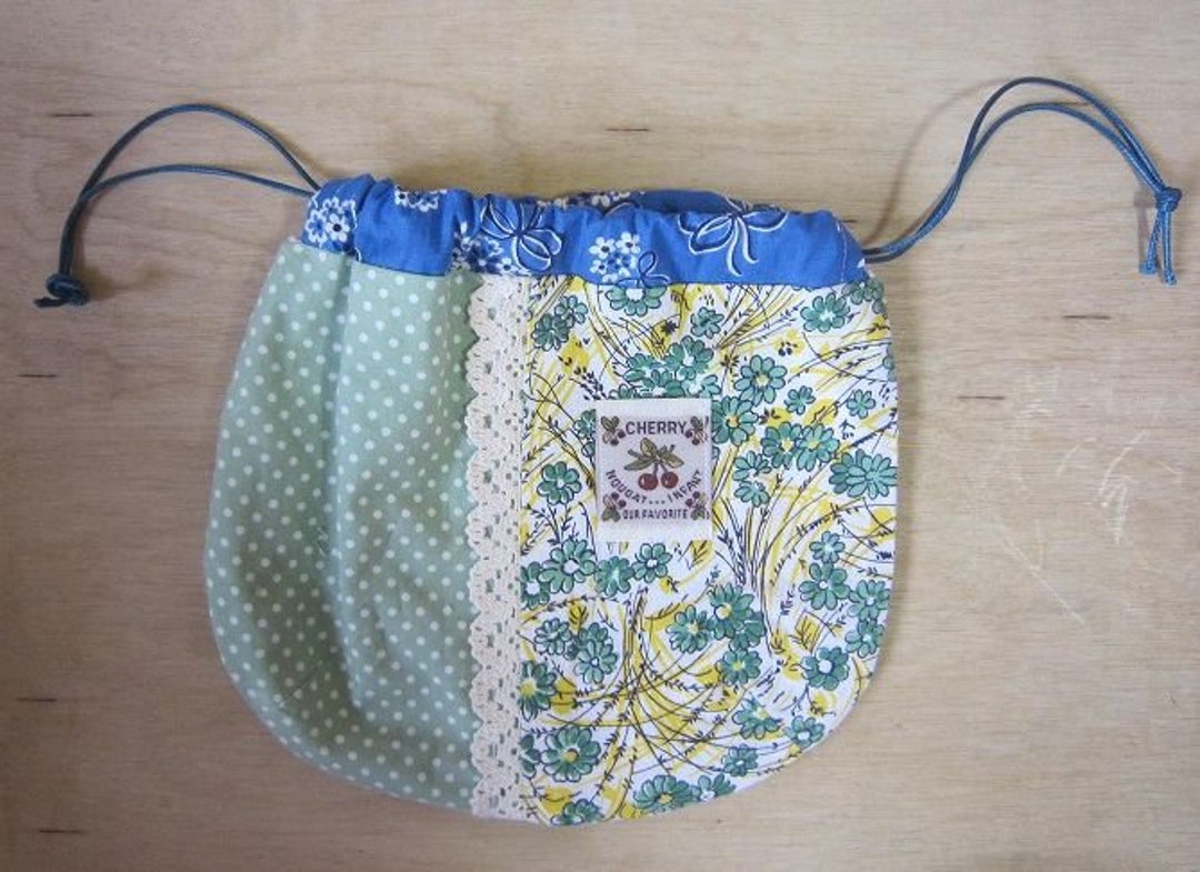 New Handmade Drawstring Bag Kinchaku Made in Japan Kawaii Shijimi clam ...