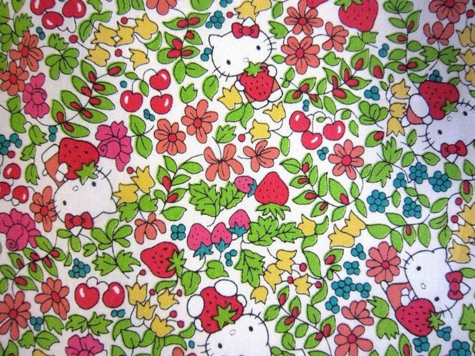 New Liberty Tana Lawn Fabric Hello Kitty Made in Japan | Etsy