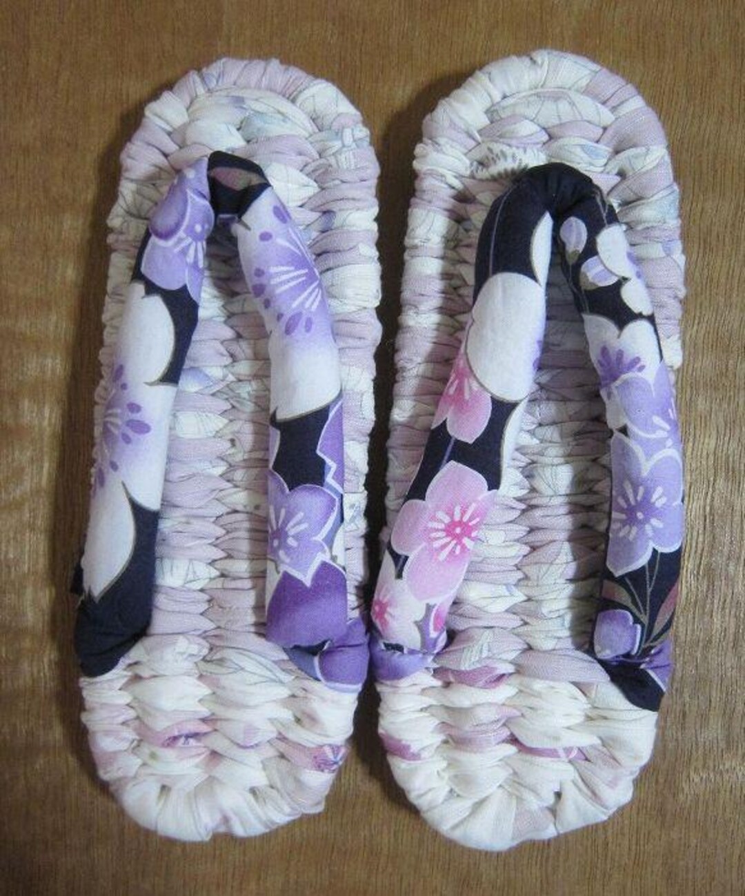 New!! Handmade Zouri Room Shoes Slippers for Ladies Japanese Nuno Zori ...