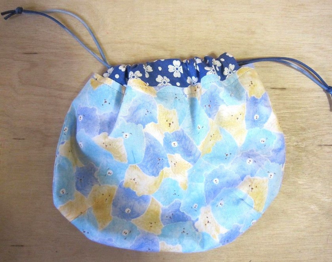 New Handmade Drawstring Bag Kinchaku Made in Japan Kawaii Shijimi clam ...