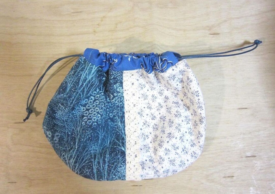 New Handmade Drawstring Bag Kinchaku Made in Japan Kawaii Shijimi clam ...