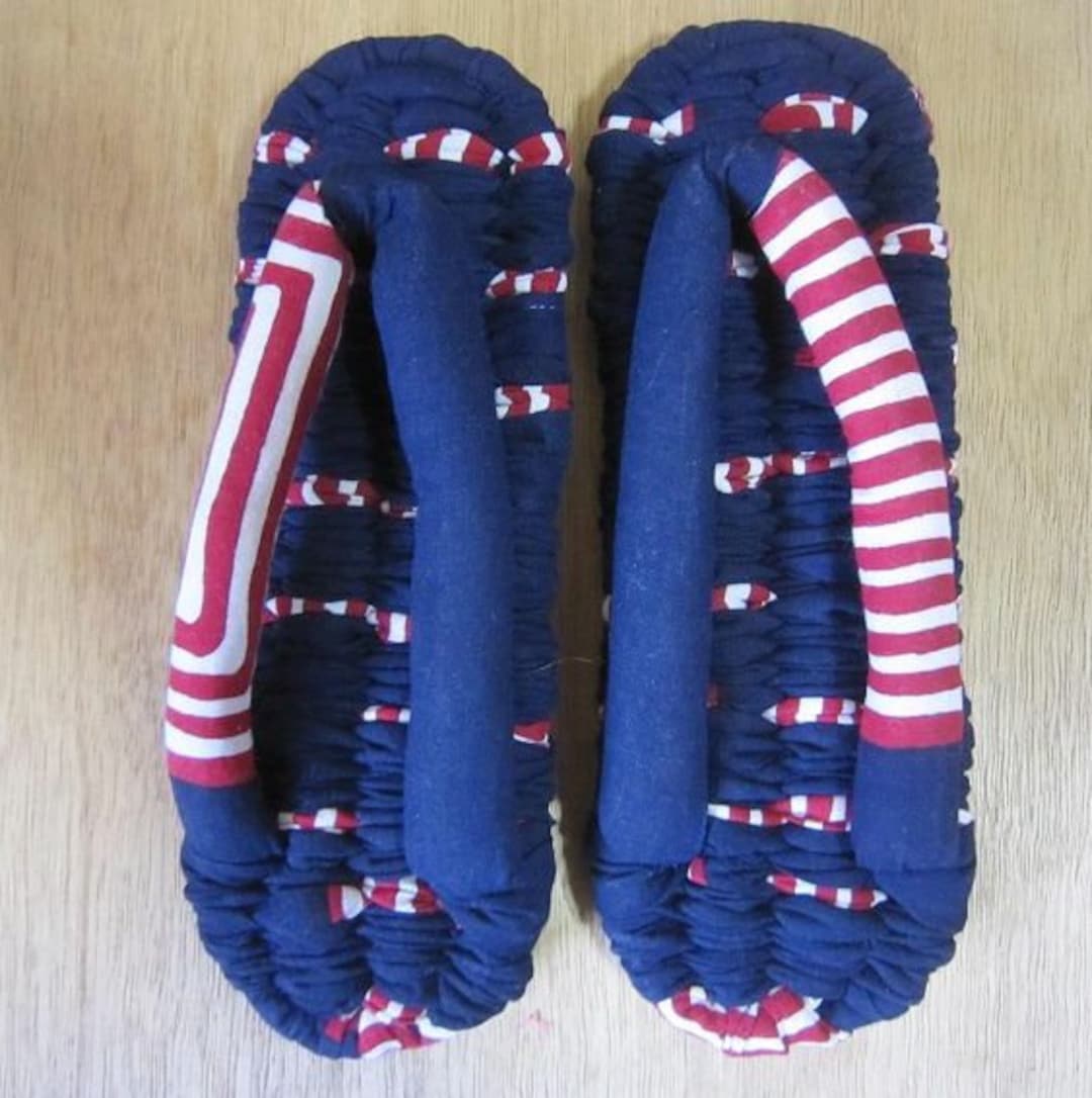 New!! Handmade Zouri Room Shoes Slippers for Ladies Japanese Nuno Zori ...