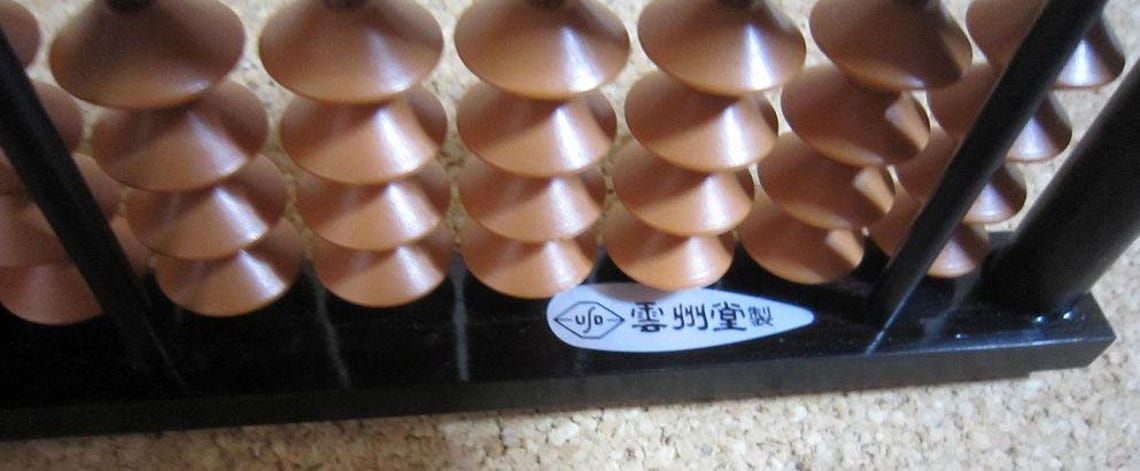 Vintage Japanese Abacus - Soroban Made in Japan by Unshudo- No Box - Etsy