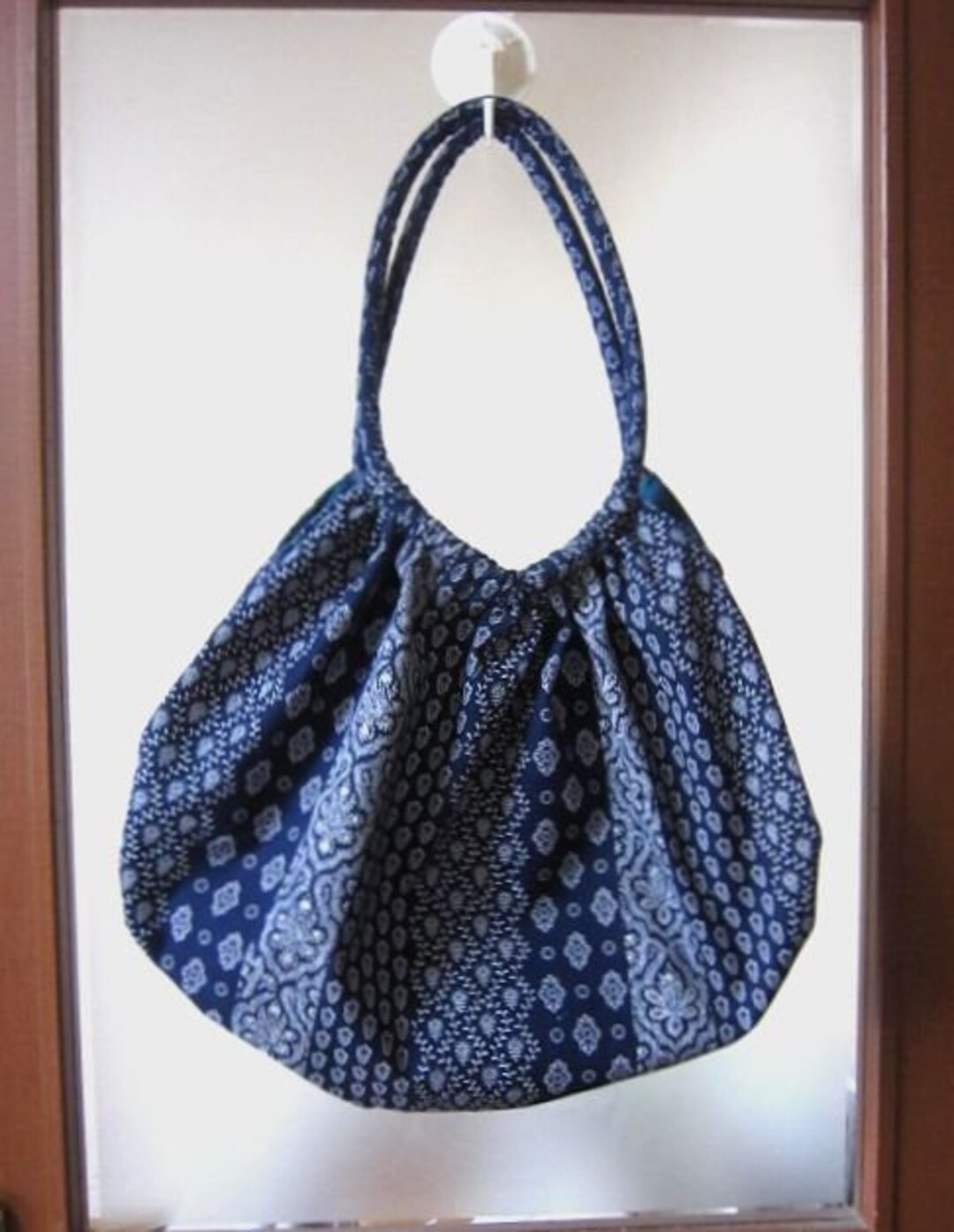 New!! Handmade Souleiado Fabric Round Shoulder Bag Cotton Canvas Made ...