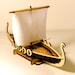 Viking Ship Model, Wooden Model Longboat, Viking Longship Float, Small ...