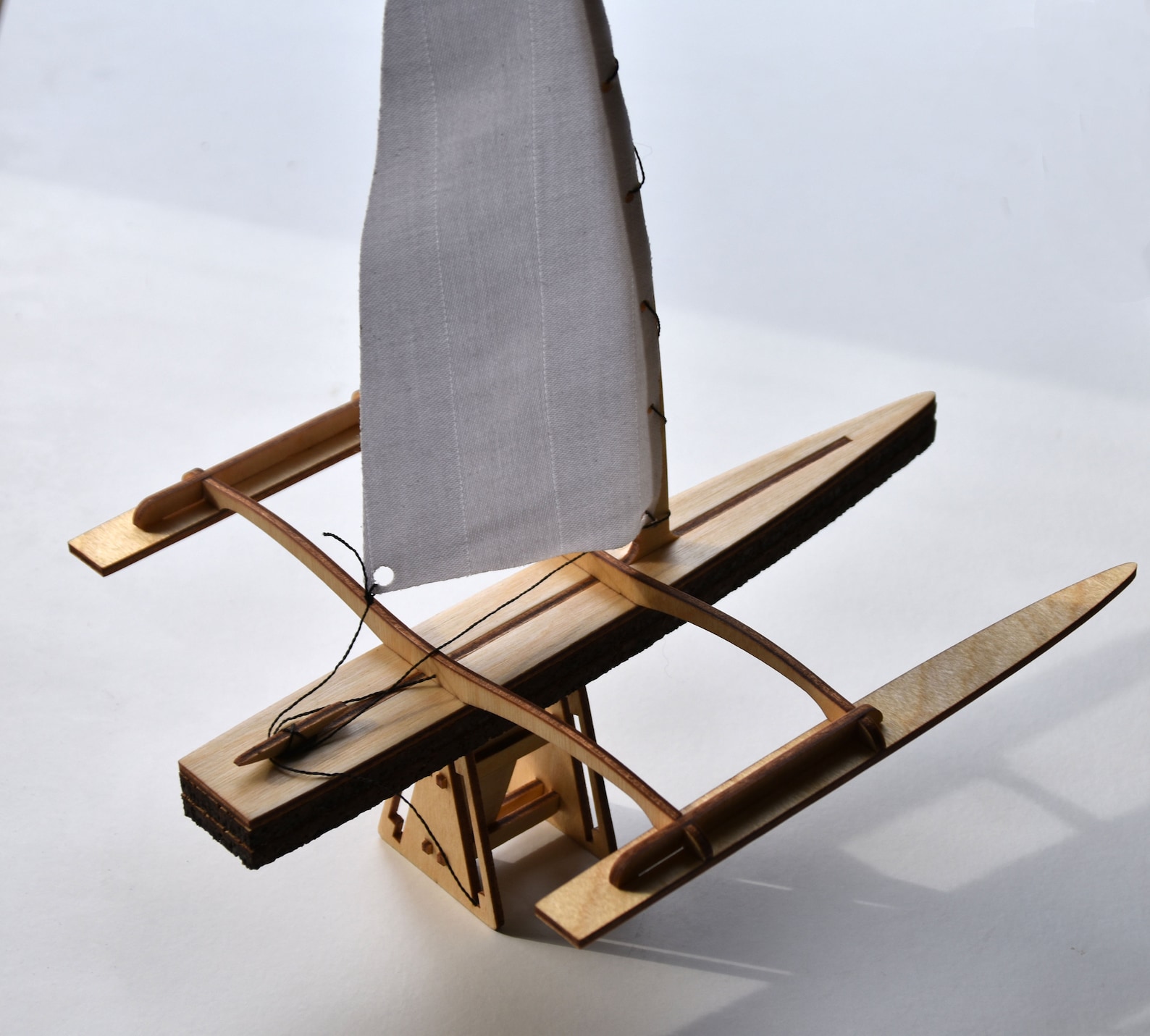 Model Trimaran Sailboat, Model Boat Kit, Pond Yacht, Model Boat That ...