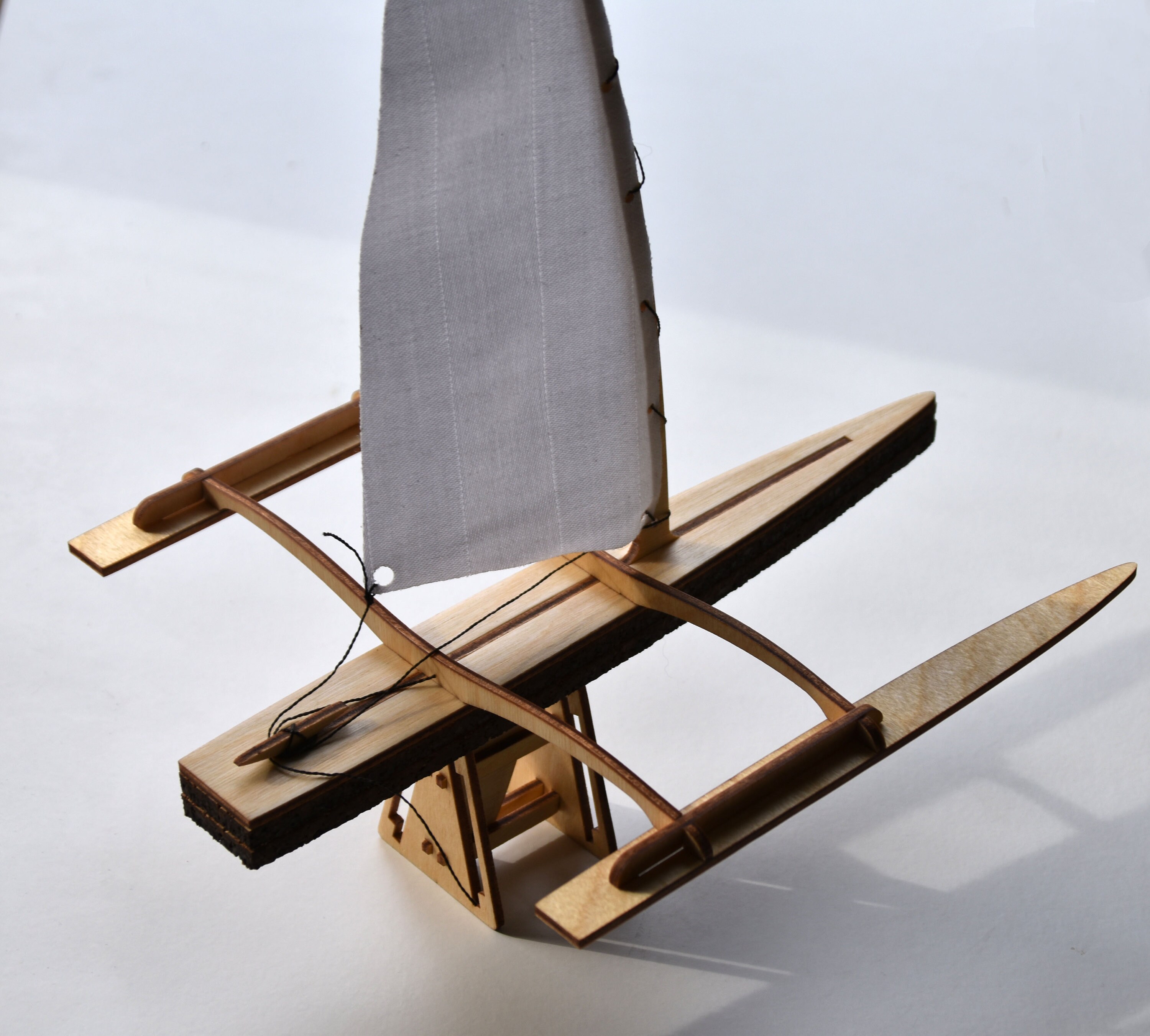 Model Trimaran Sailboat, Model Boat Kit, Pond Yacht, Model Boat That ...