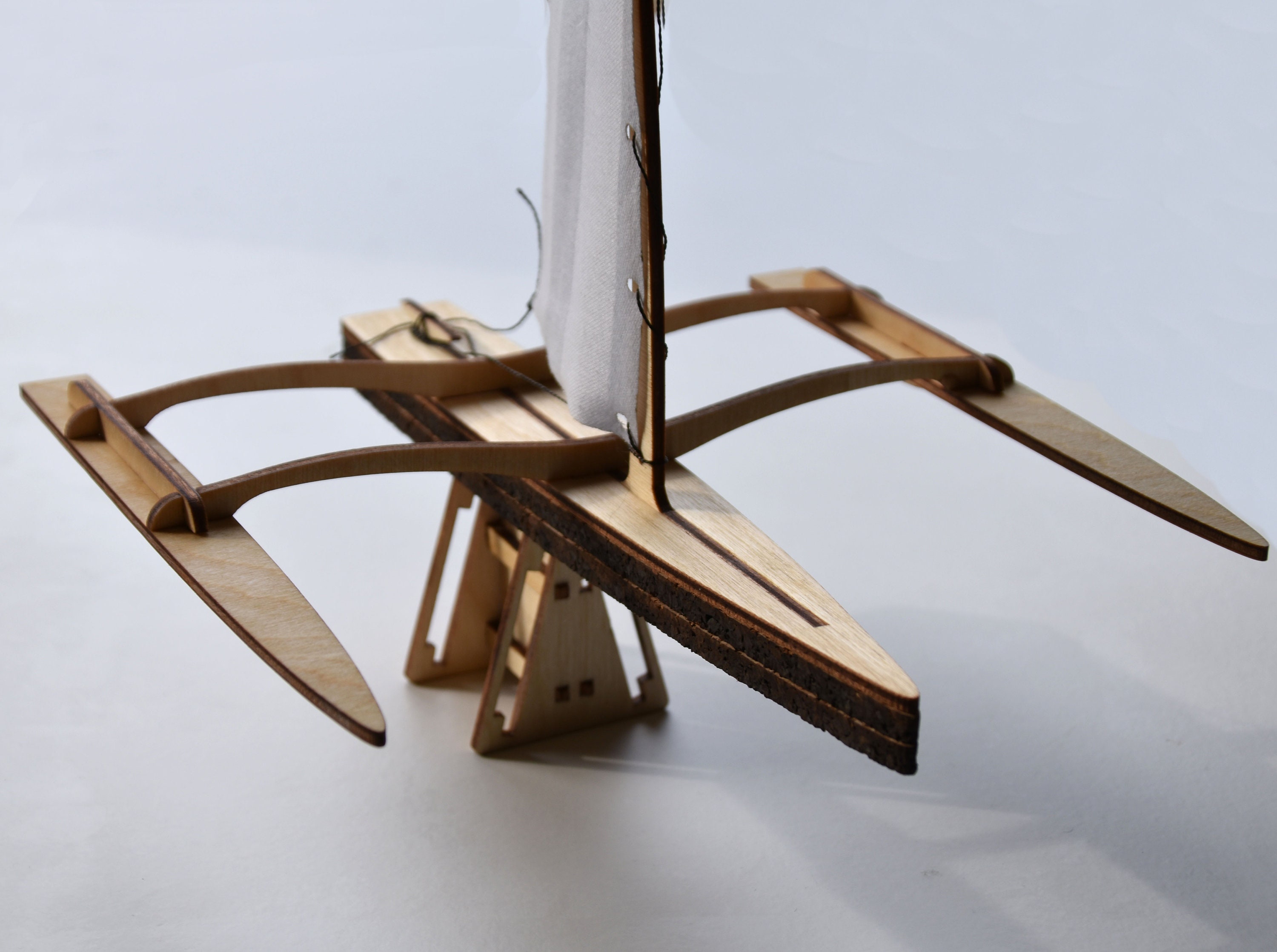 Model Trimaran Sailboat, Model Boat Kit, Pond Yacht, Model Boat That ...