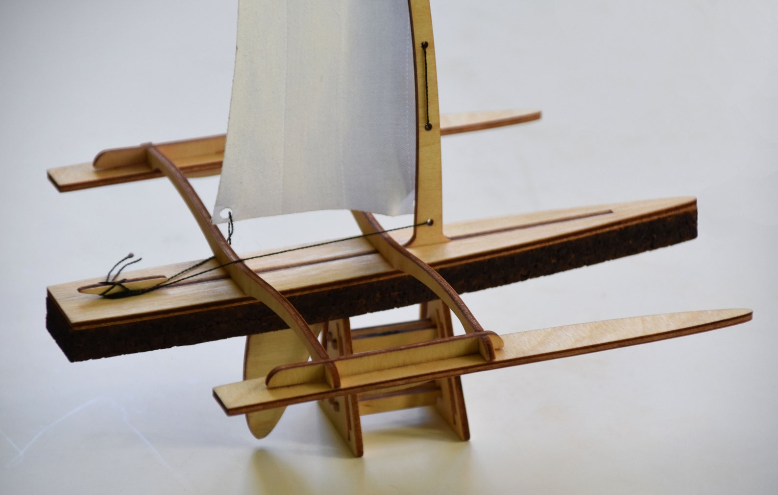 Model Trimaran Sailboat, Model Boat Kit, Pond Yacht, Model Boat That ...