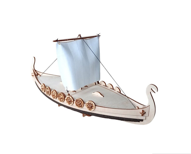 Viking Ship Model, 38 Cm15 Inches Wooden Floatable Viking Longship ...