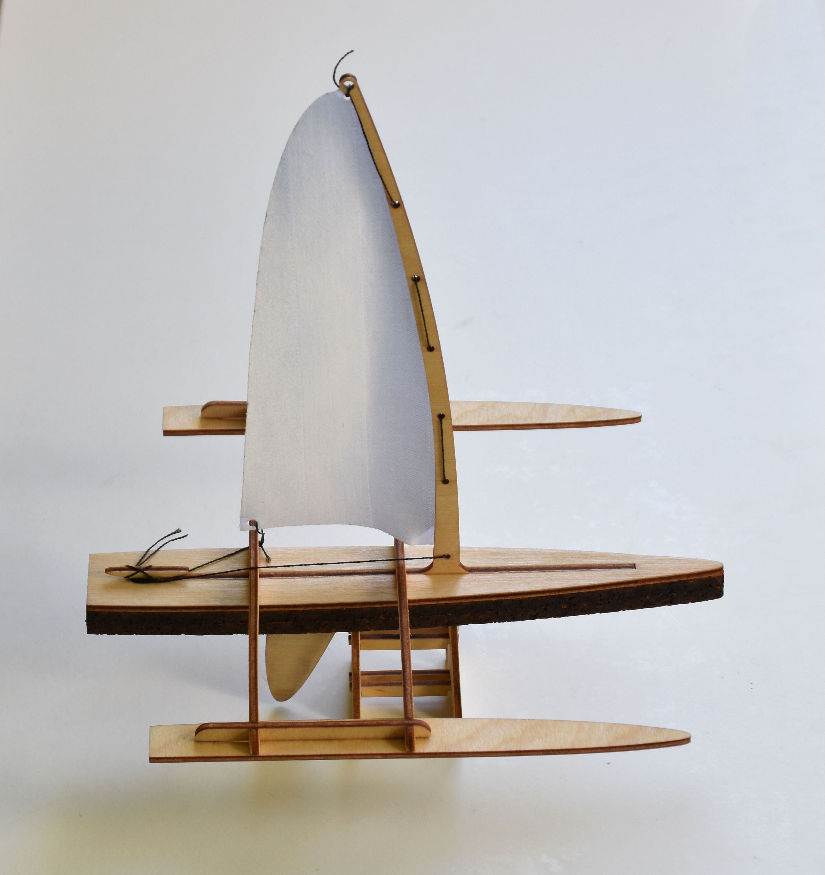 Model Trimaran Sailboat, Model Boat Kit, Pond Yacht, Model Boat That ...