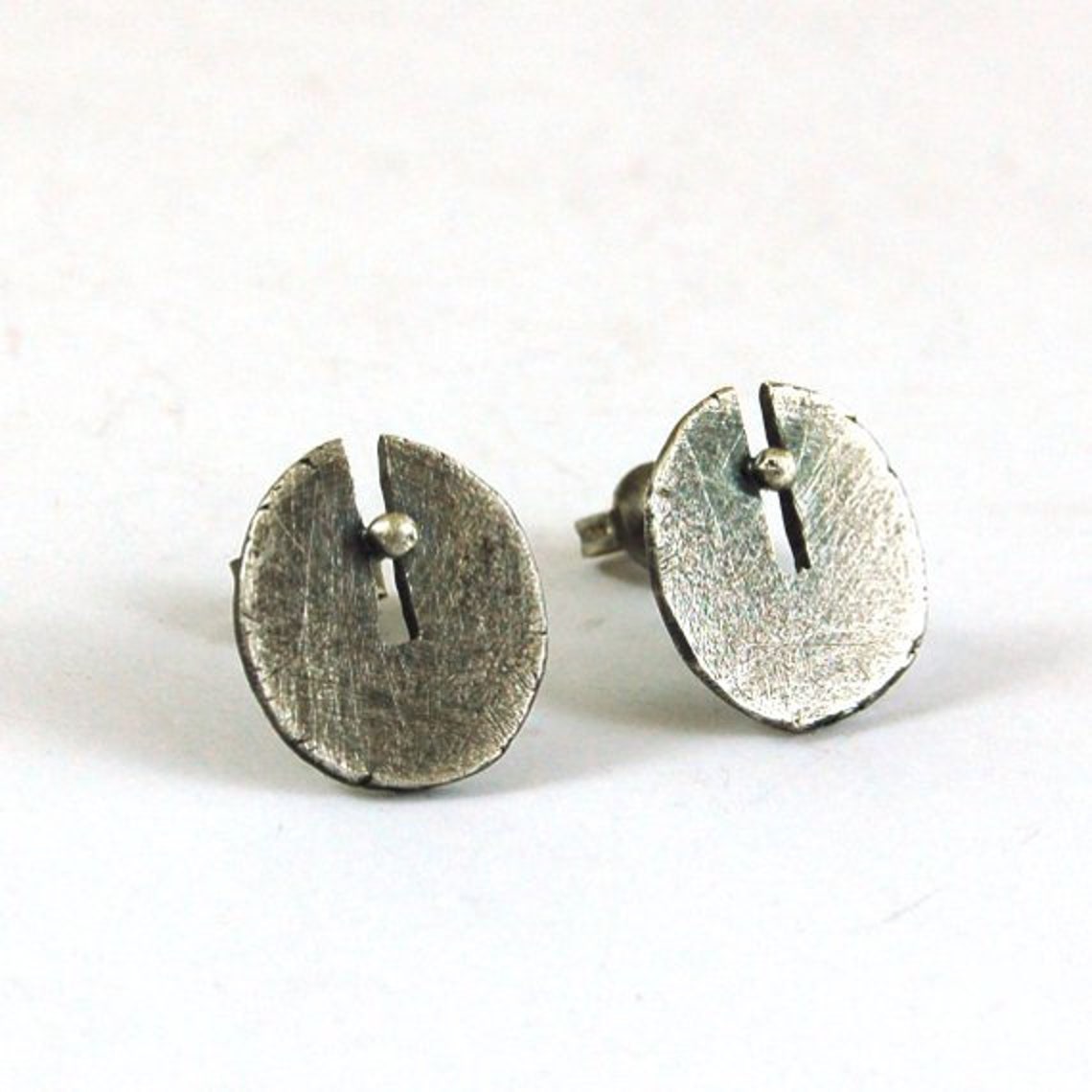 Simple Silver Stud Earrings - Etsy