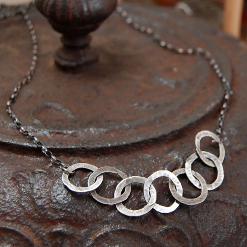 Sterling Silver Chain Necklace Modern Simple Minimalist - Etsy