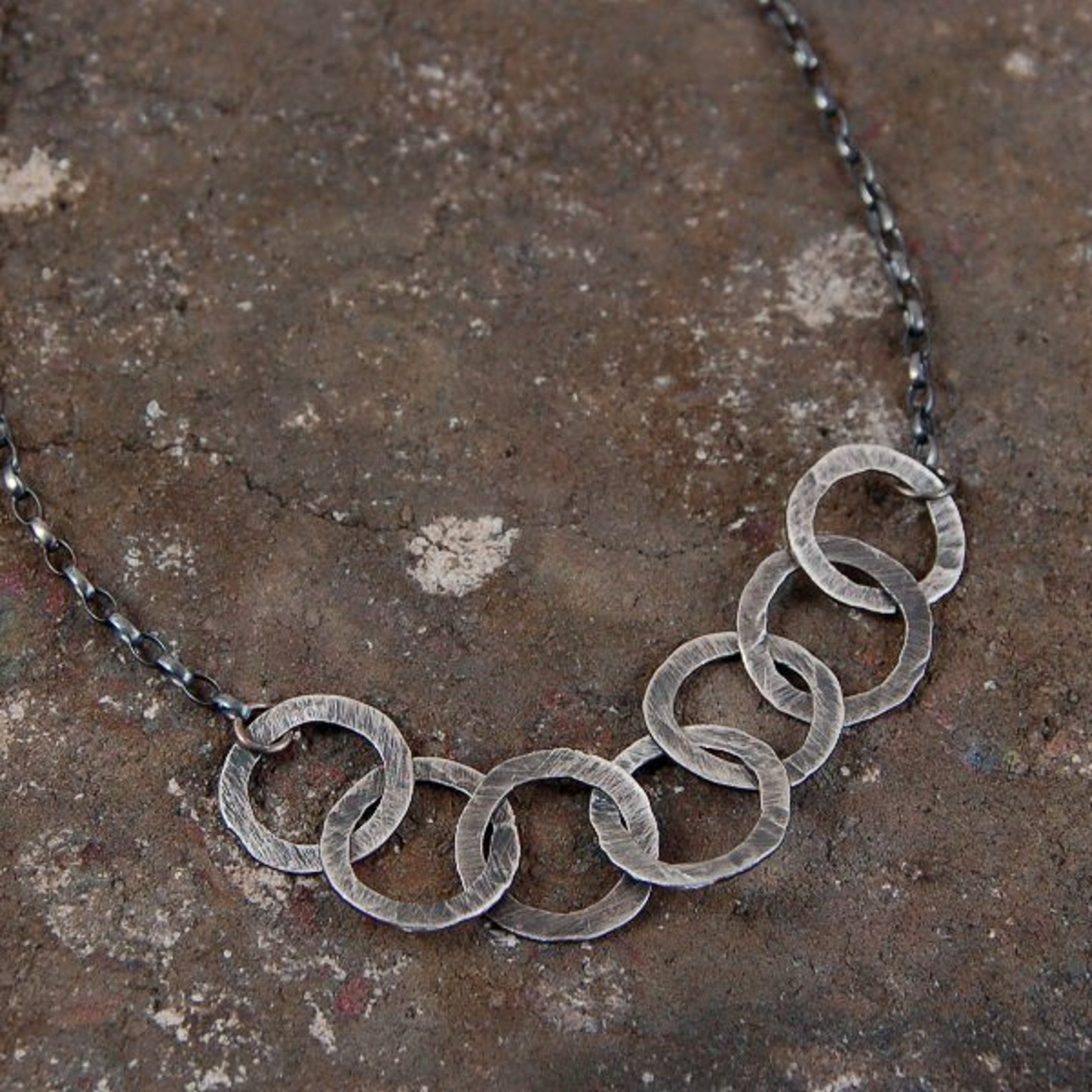 Sterling Silver Chain Necklace Modern Simple Minimalist - Etsy