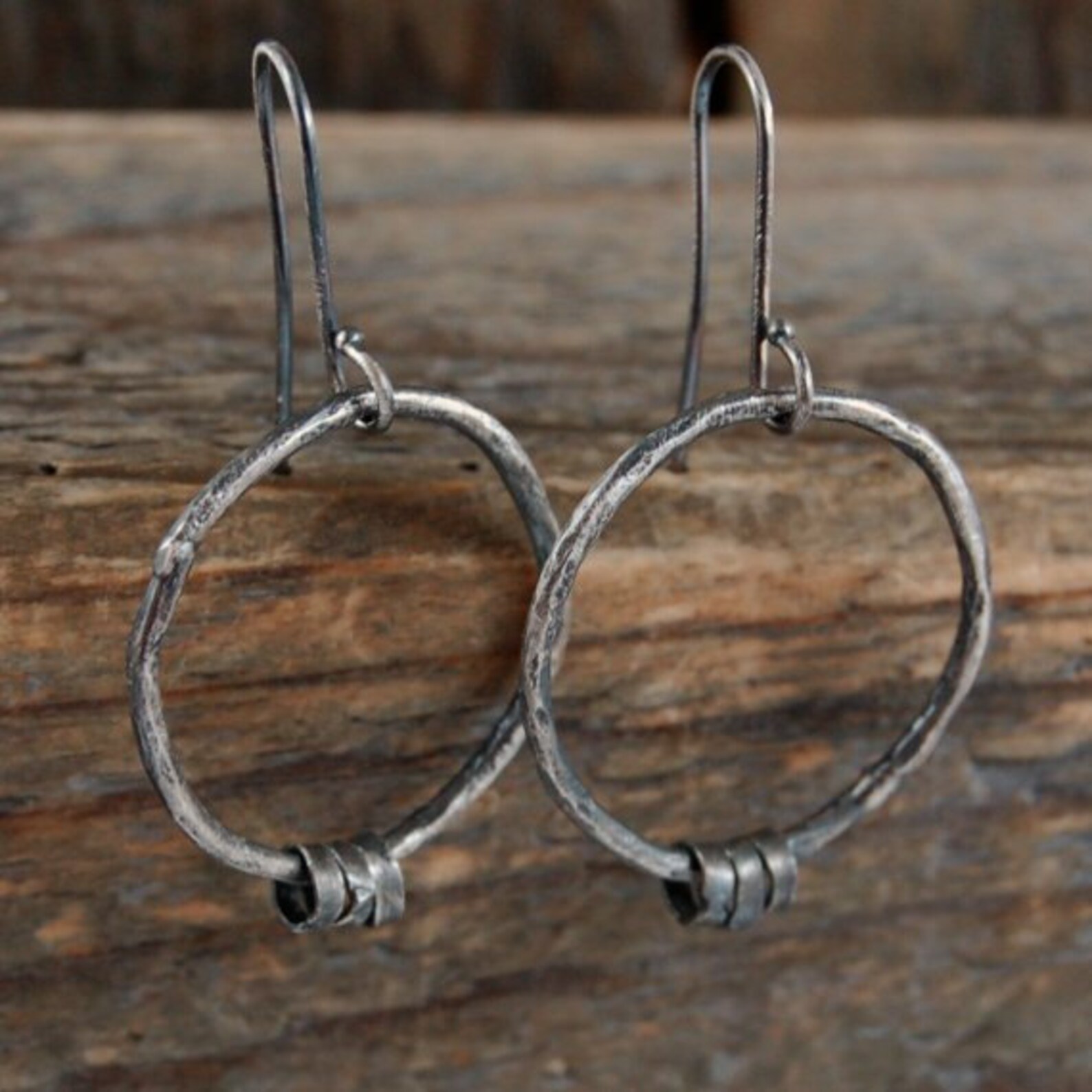 Simple Silver Earrings Silver Circle Earrings - Etsy