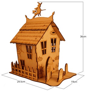 Halloween Haunted House Engraved DIY Craft Kit - Etsy
