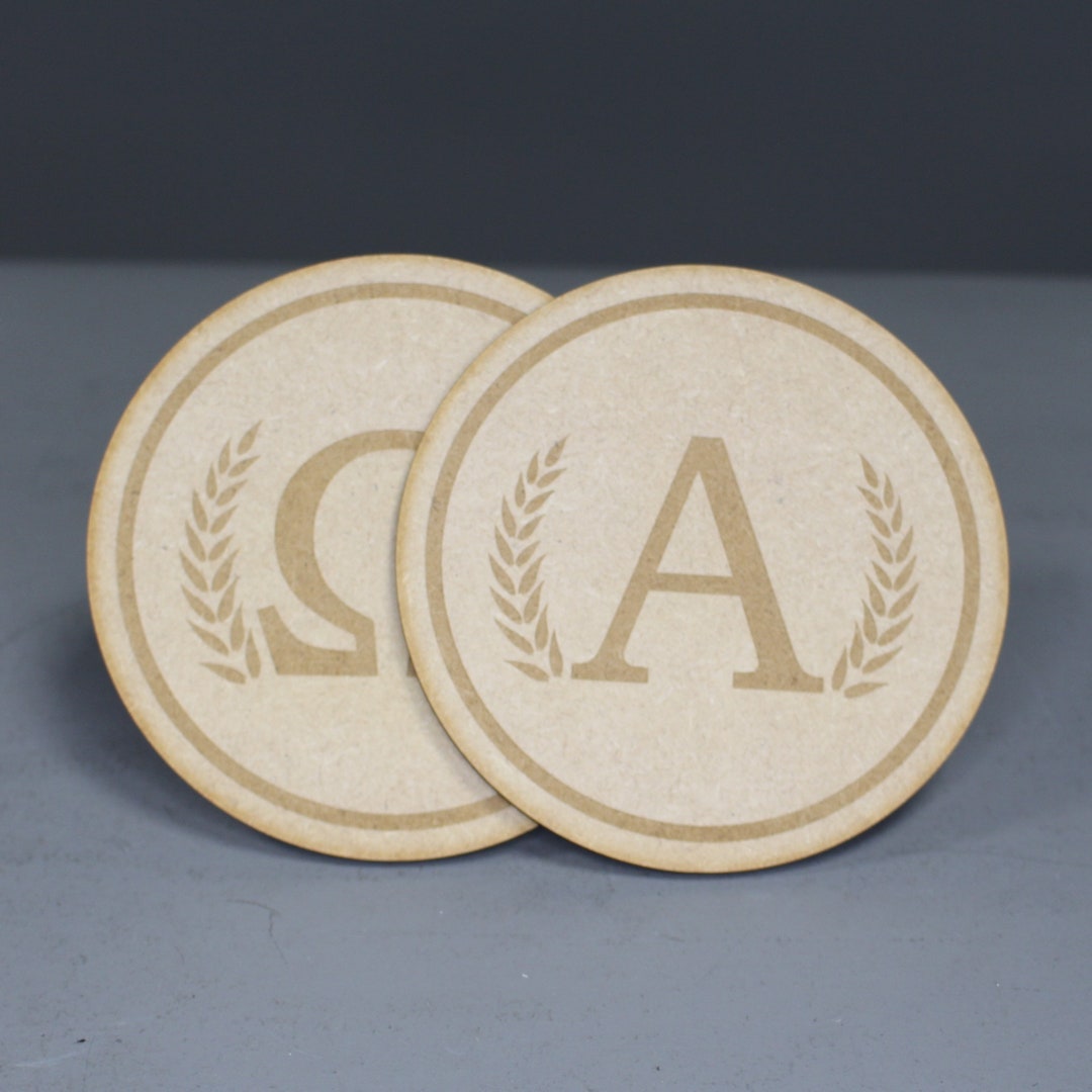 Coaster Alpha and Omega Pack - Etsy